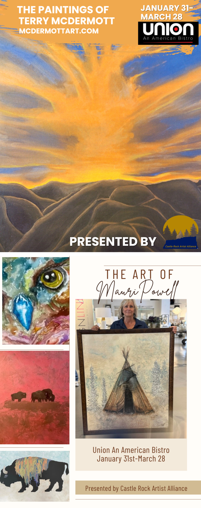 Art Exhibit Featuring Artists Mauri Powell & Terry McDermott at Union ...